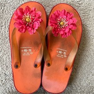 Shoes | 22 Bundle Of Three Vintage Pairs Of Flip Flops | Poshmark